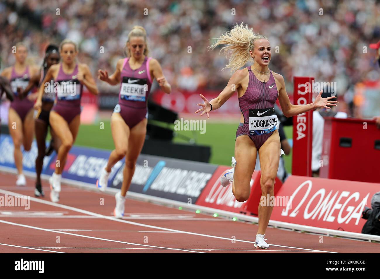 Keely HODGKINSON (Great Britain) winning the Women's 800m Final at the ...