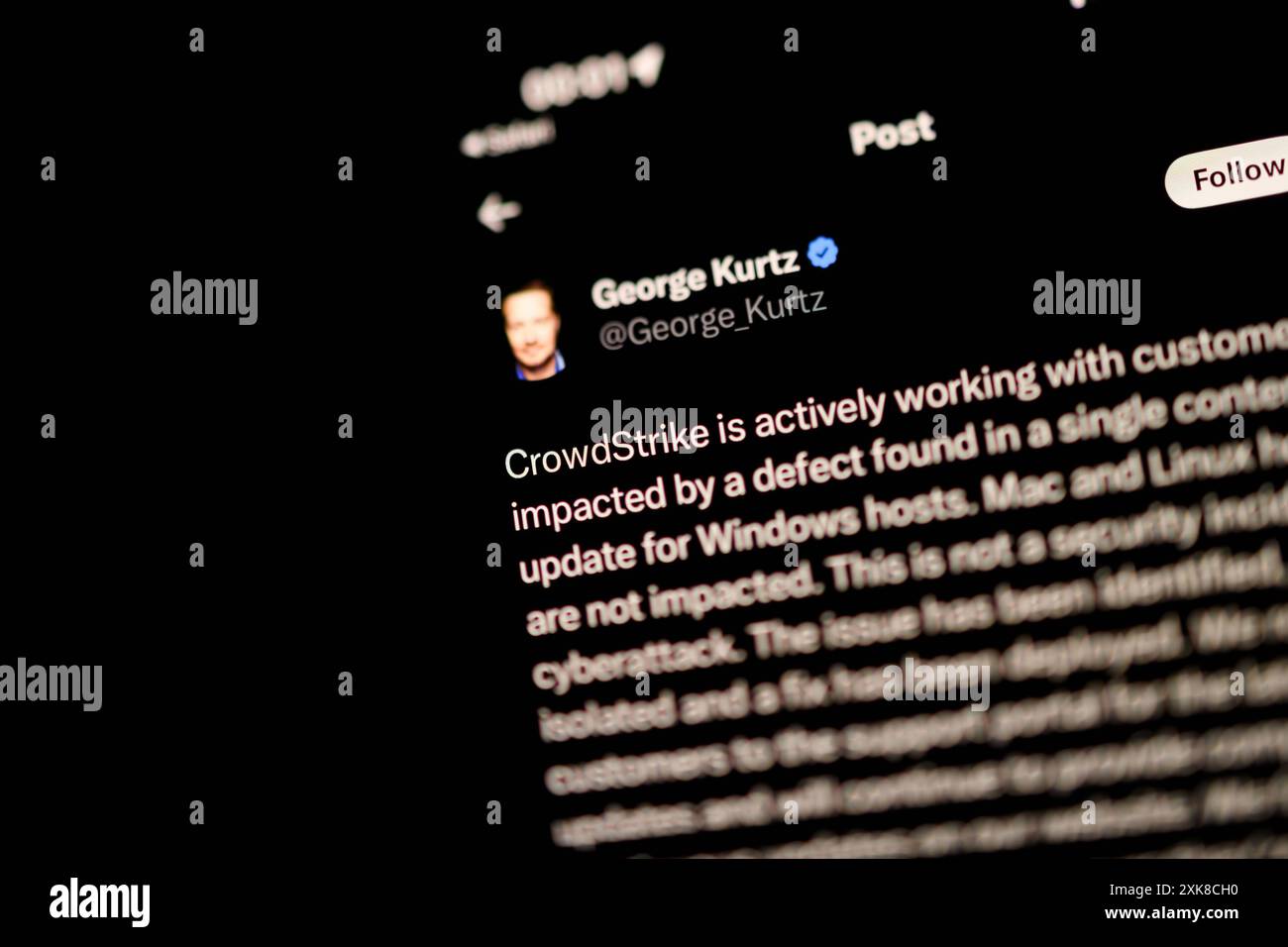 Paris, France - Jul 20, 2024: A close-up of an iPhone displaying a ...