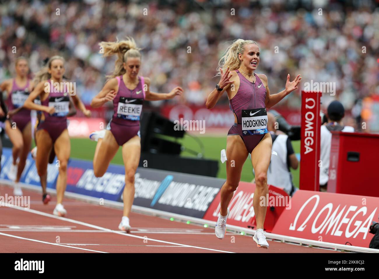 Keely HODGKINSON (Great Britain) winning the Women's 800m Final at the ...