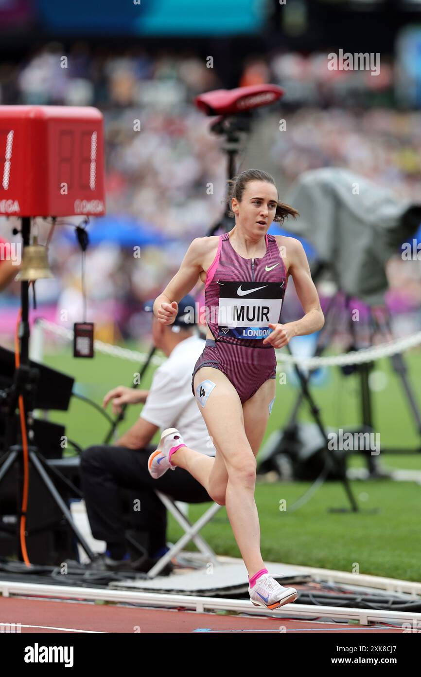 Laura MUIR (Great Britain) competing in the Women's 800m Final at the ...