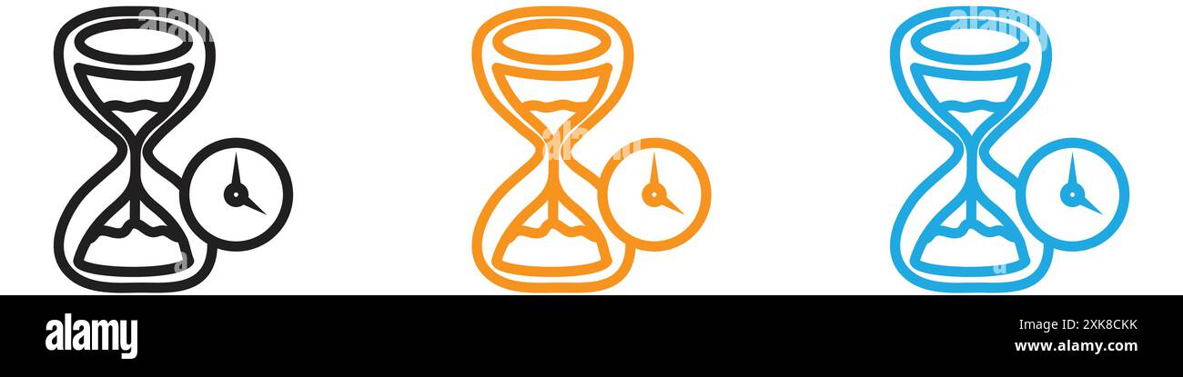 Wait icon vector logo set collection or bundle pack group Stock Vector ...