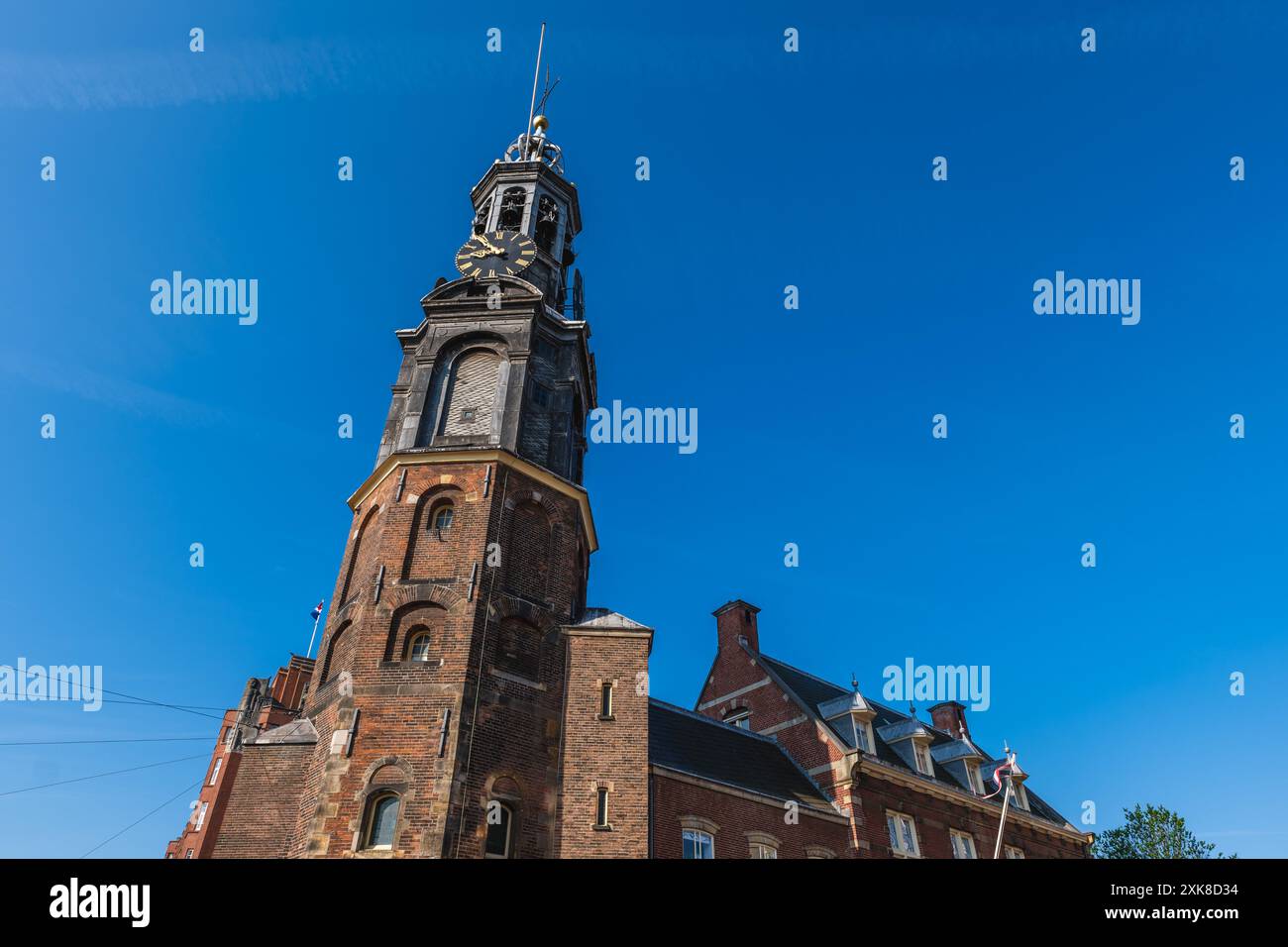 The Munttoren or Munt, is the Mint Tower located on Muntplein square in ...