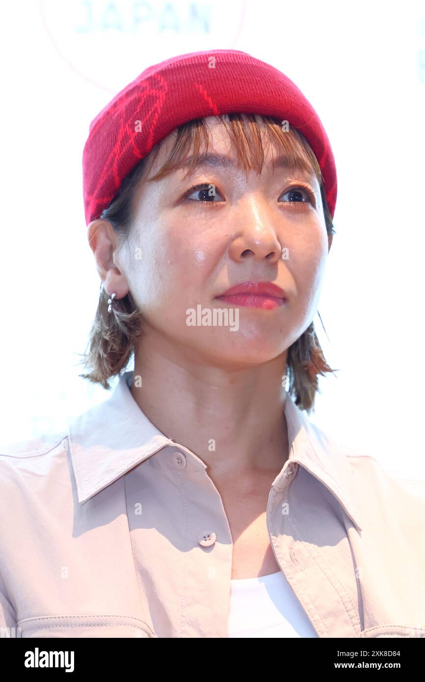 Tokyo, Japan. 20th July, 2024. Ayumi Fukushima/AYUMI (JPN) Breaking : Japan National Team Press ...