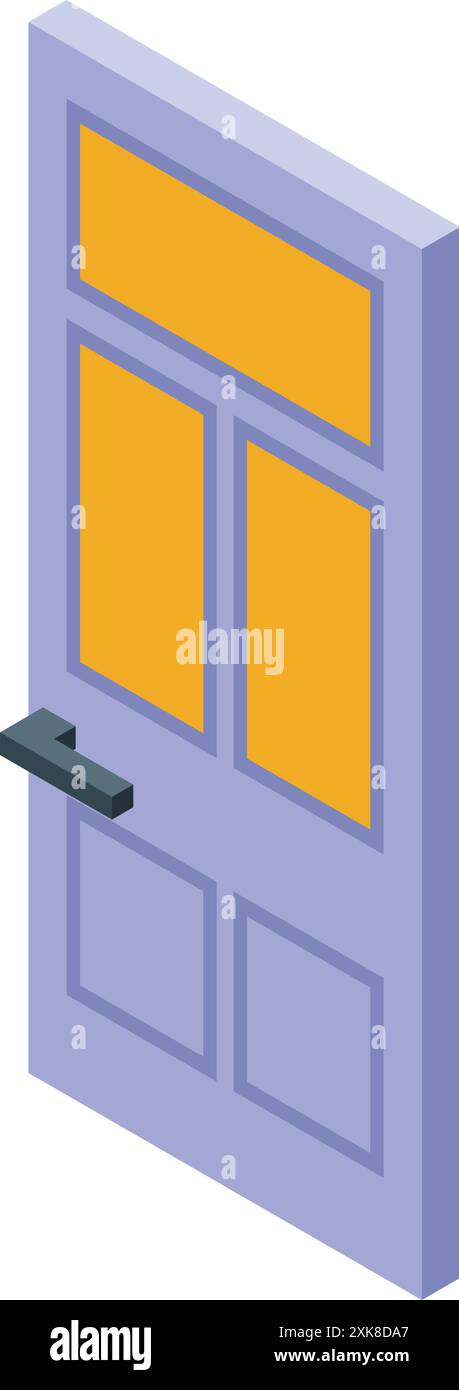 Purple door ajar Stock Vector Images - Alamy