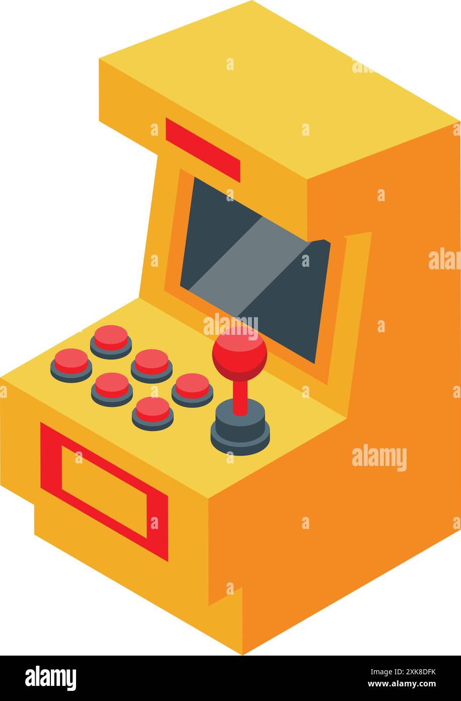 Illustration Featuring A Classic Arcade Game Complete With A Joystick And Buttons Evoking A