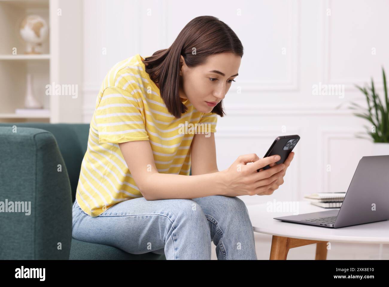 Woman poor posture using hi-res stock photography and images - Alamy