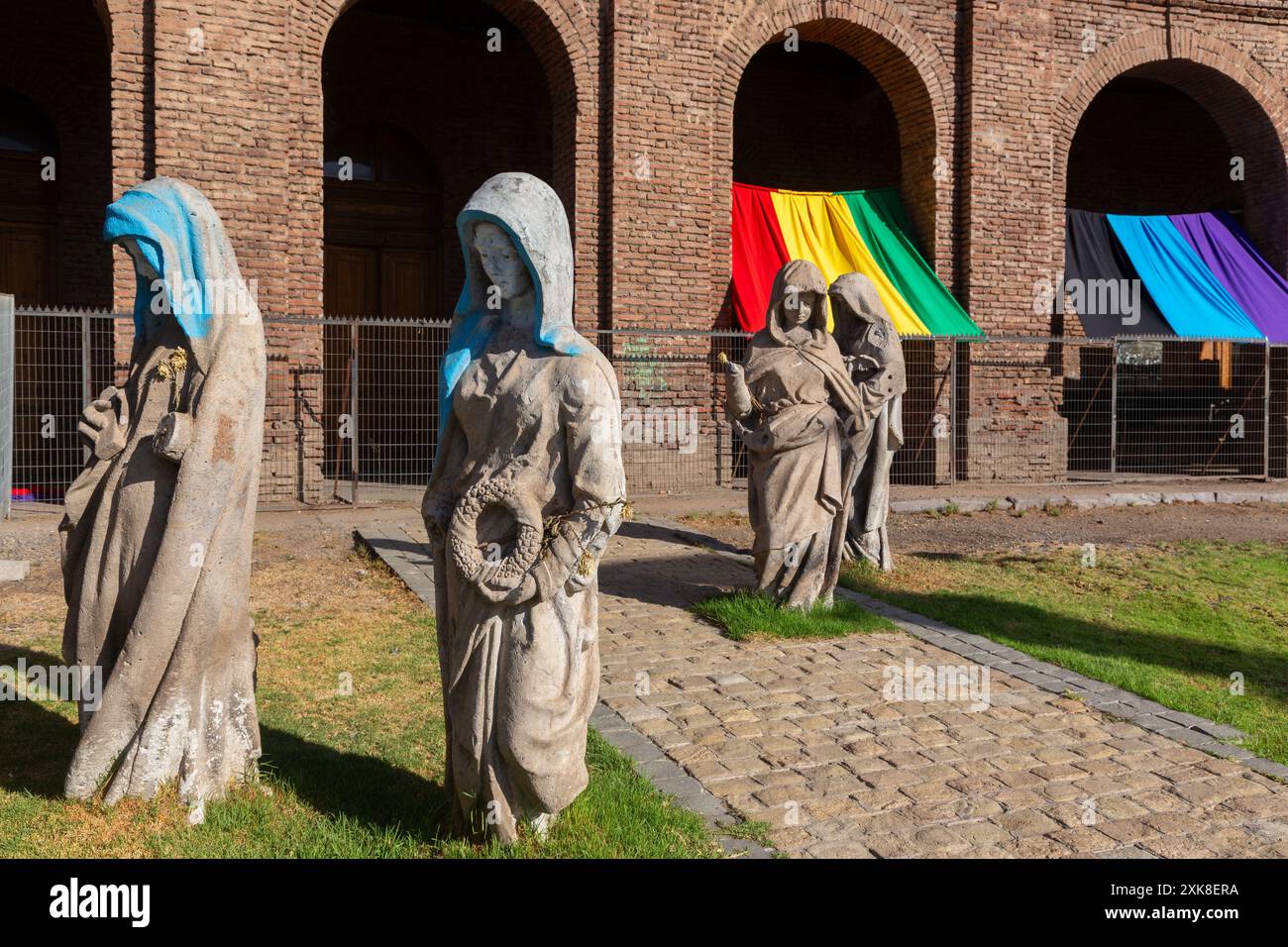 Modern Art Women Sculptures at Santiago Chile General Cemetery or ...
