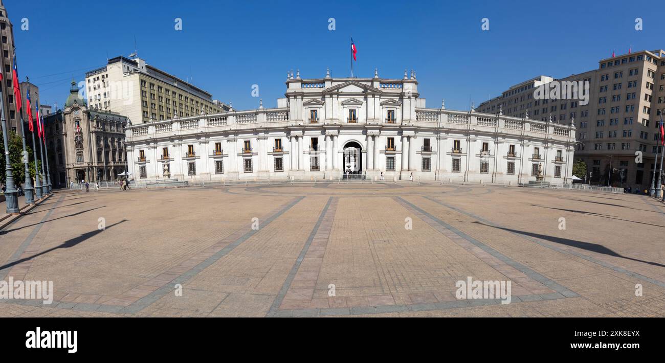Palacio De La Moneda Presidential Palace Building Exterior Front View ...