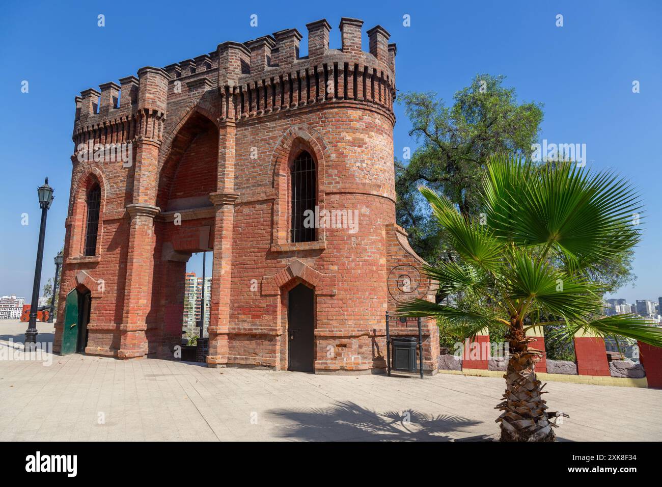 Spanish Gate Made of Bricks Side View, Defensive Fort Ruins, Castillo ...