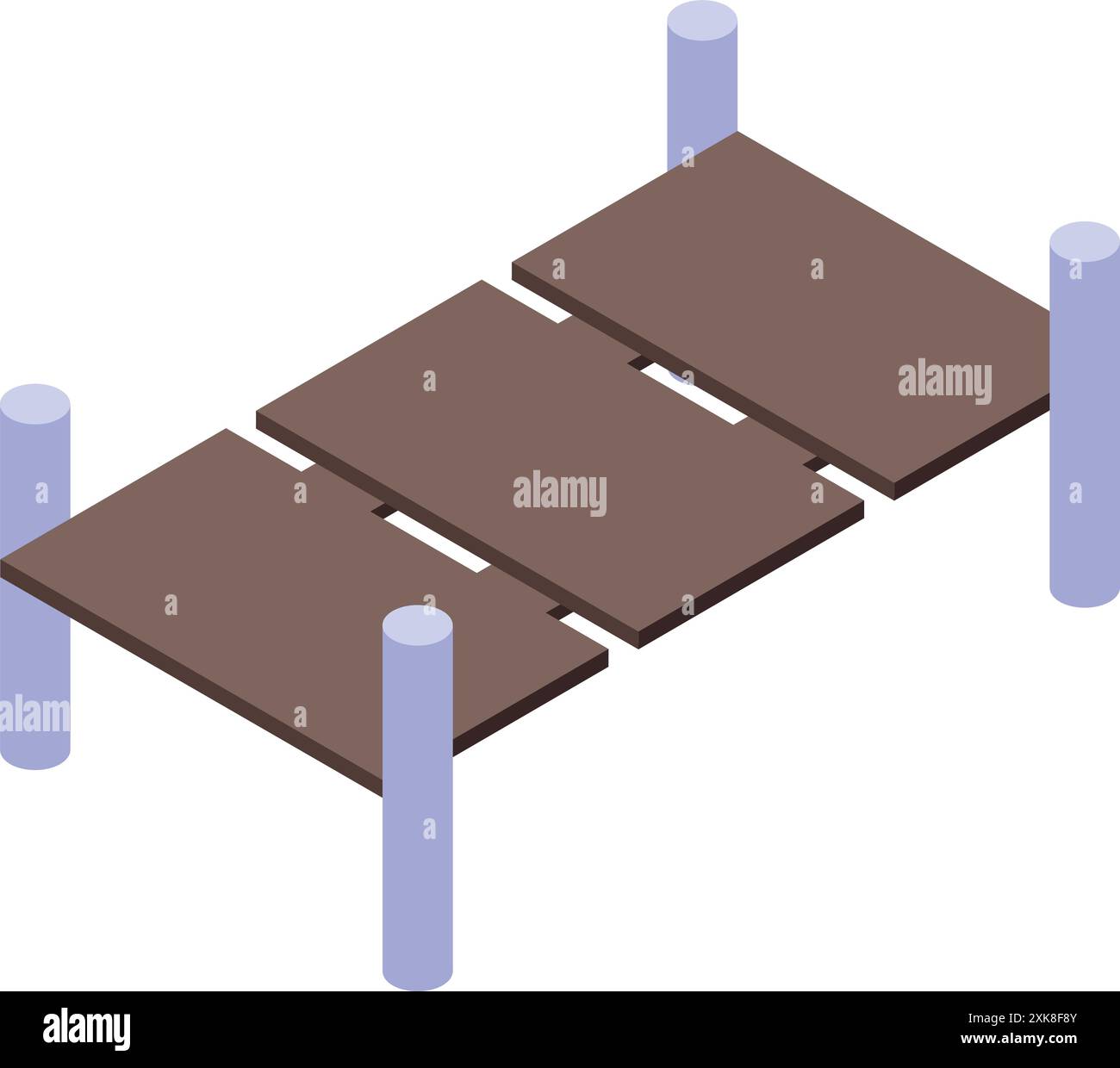 Fishing pier structure Stock Vector Images - Alamy