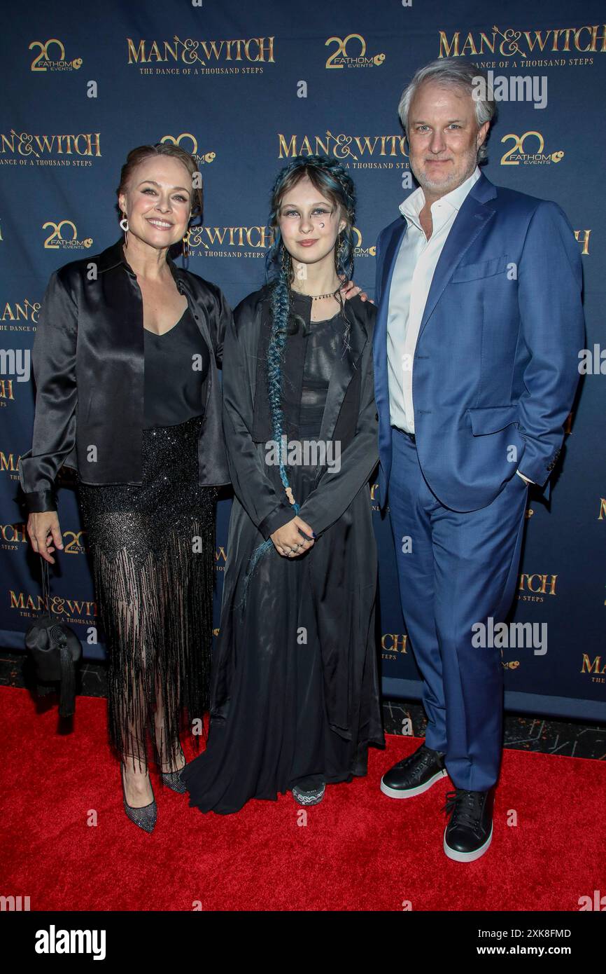 Actors Tami Stronach, from left, Maya Stronach and Greg Steinbruner ...