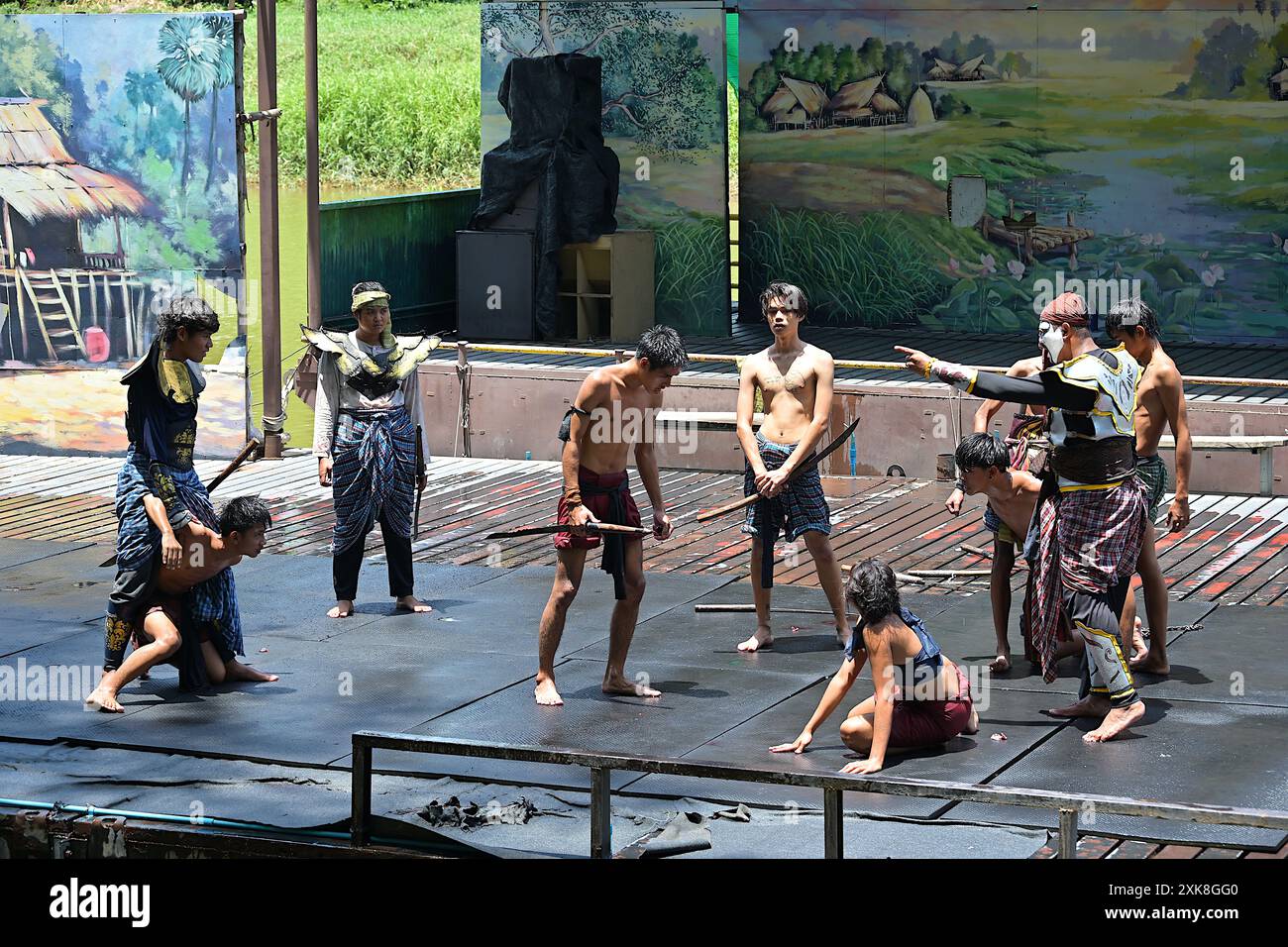 Reenactment of the resistance of the Bang Rachan villagers against ...