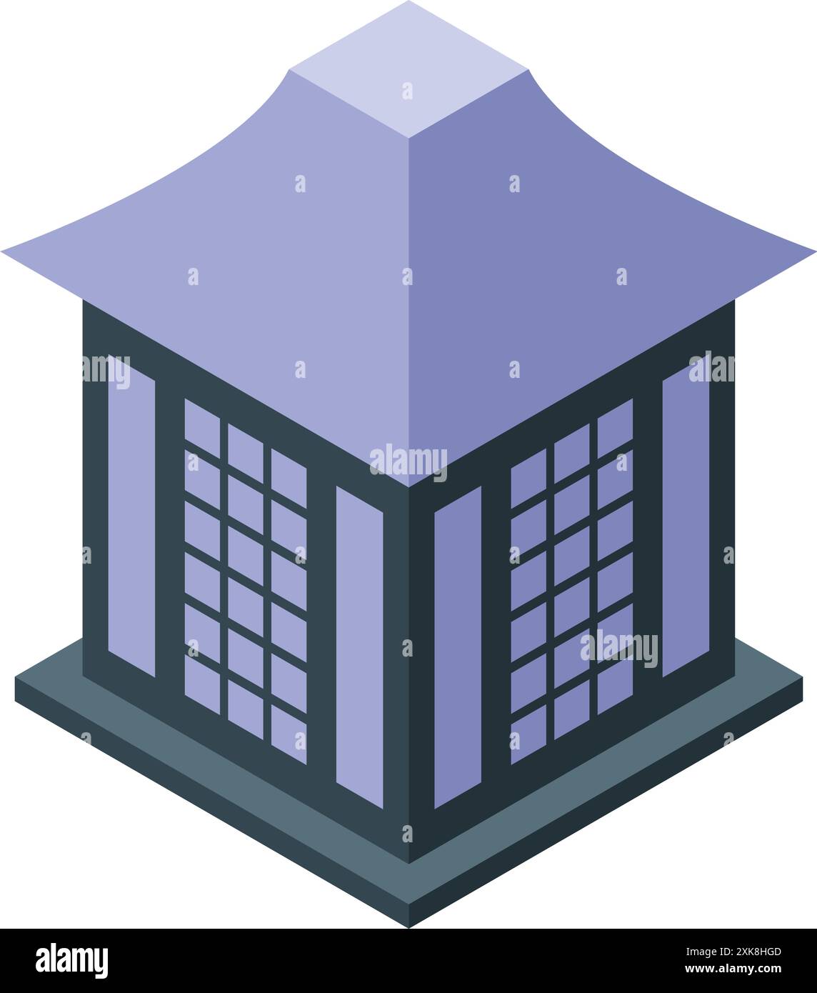 Japanese curved roof Stock Vector Images - Alamy