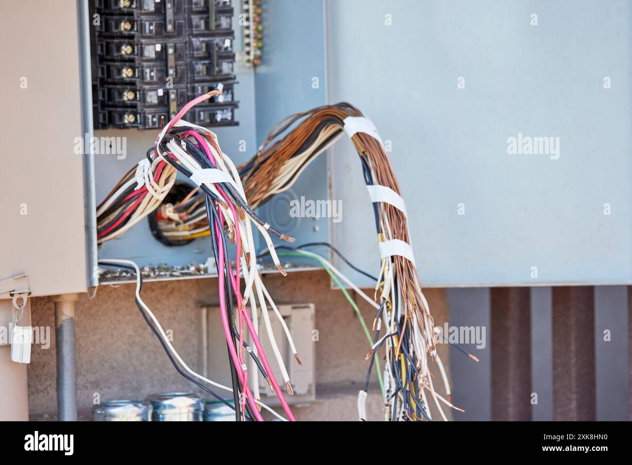 Electrical wire conduit panel hi-res stock photography and images - Alamy