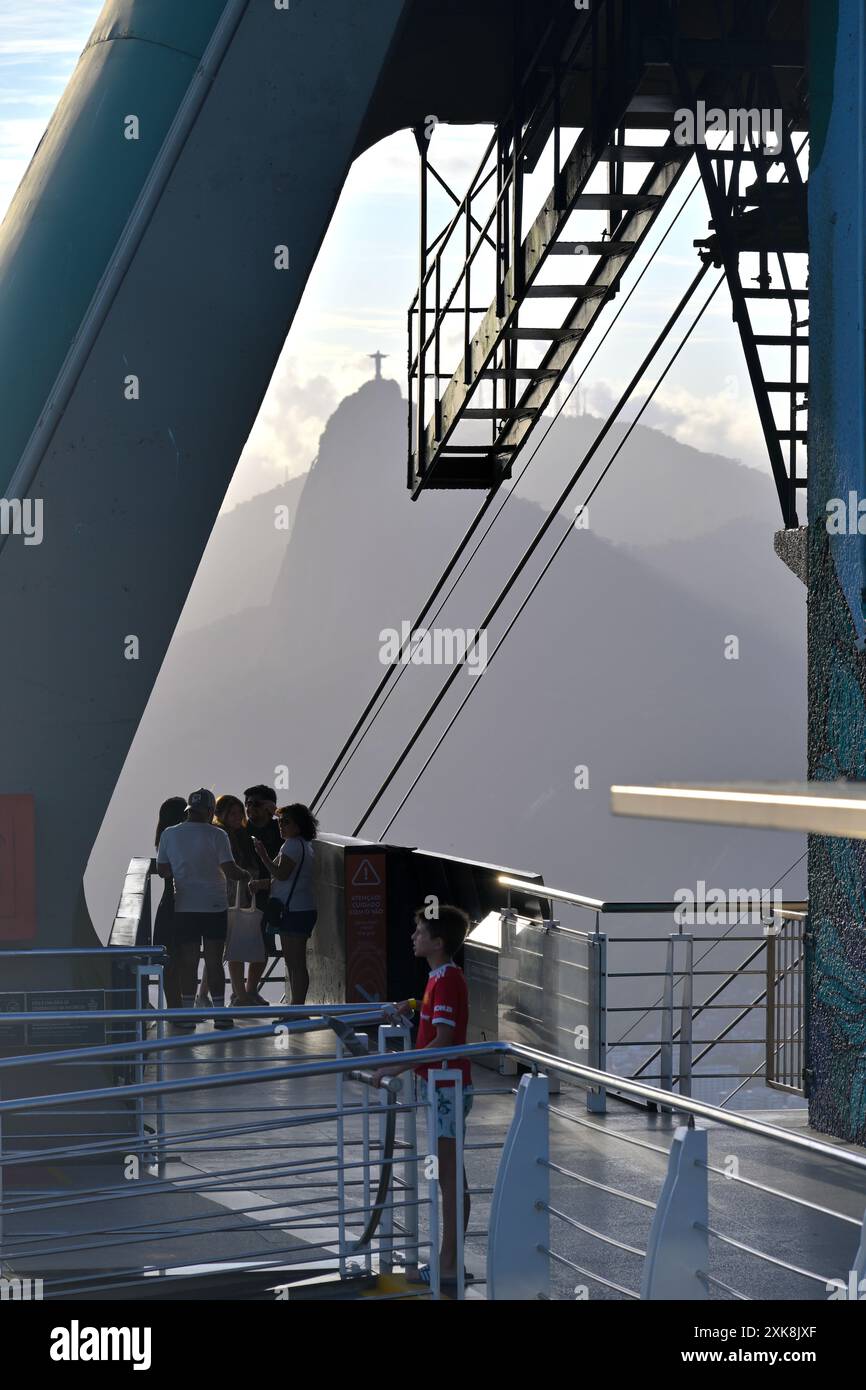 Scenic views from the world famous landmark Sugarloaf Mountain, Rio de ...