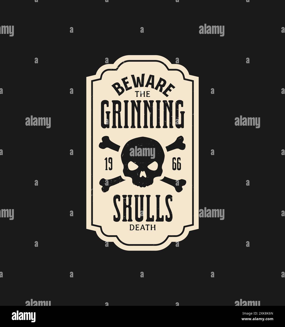 Halloween potion bottle label, adorned with a menacing skull and ...