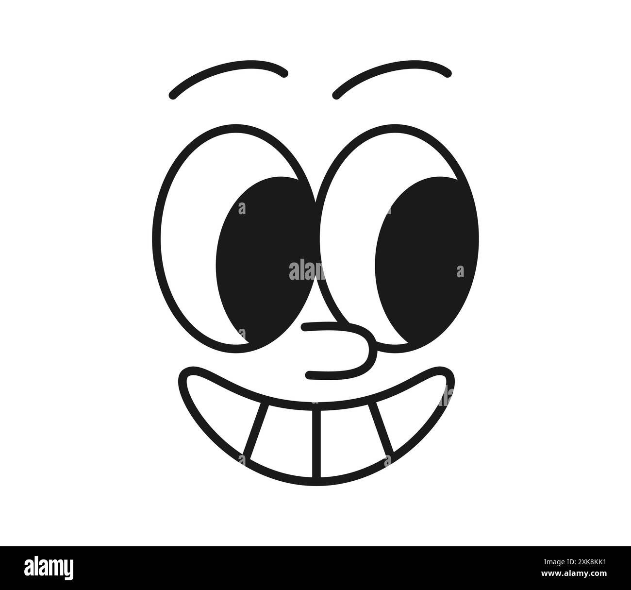 Exaggerated smile Black and White Stock Photos & Images - Alamy