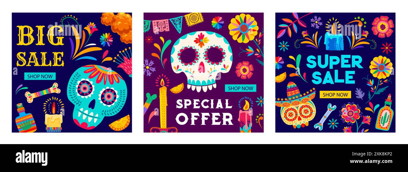 Altar ofrenda marigold flowers papel picado cut paper banners Cut Out ...