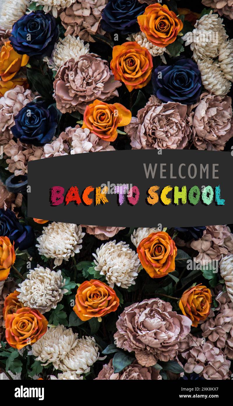 Back to school, education background for invitation, promotion poster ...