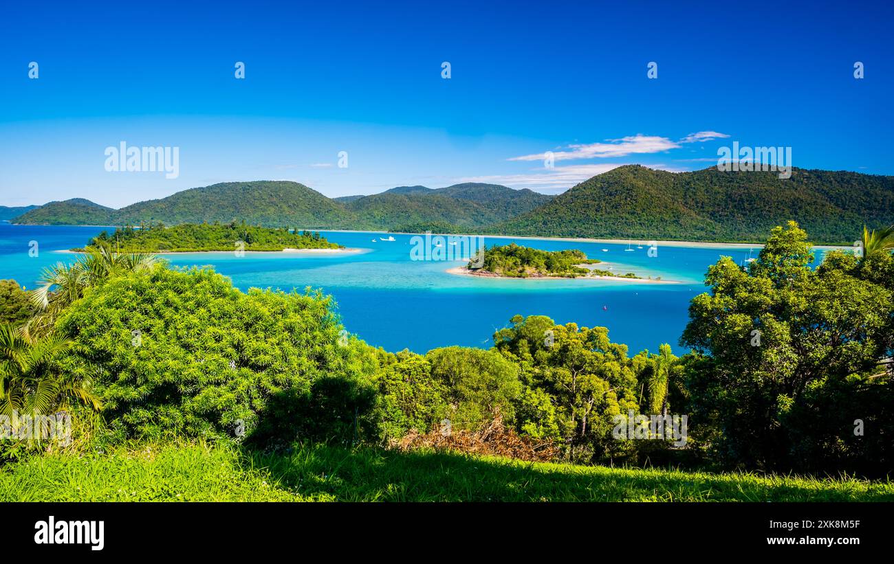 View from Shute Harbour in Queensland Stock Photo - Alamy