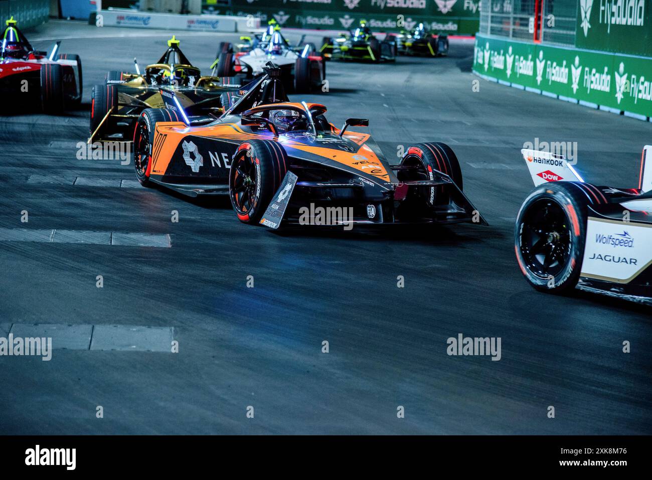 London, UK. 20th July, 2024. Neom McLaren driver Sam Bird races during ...