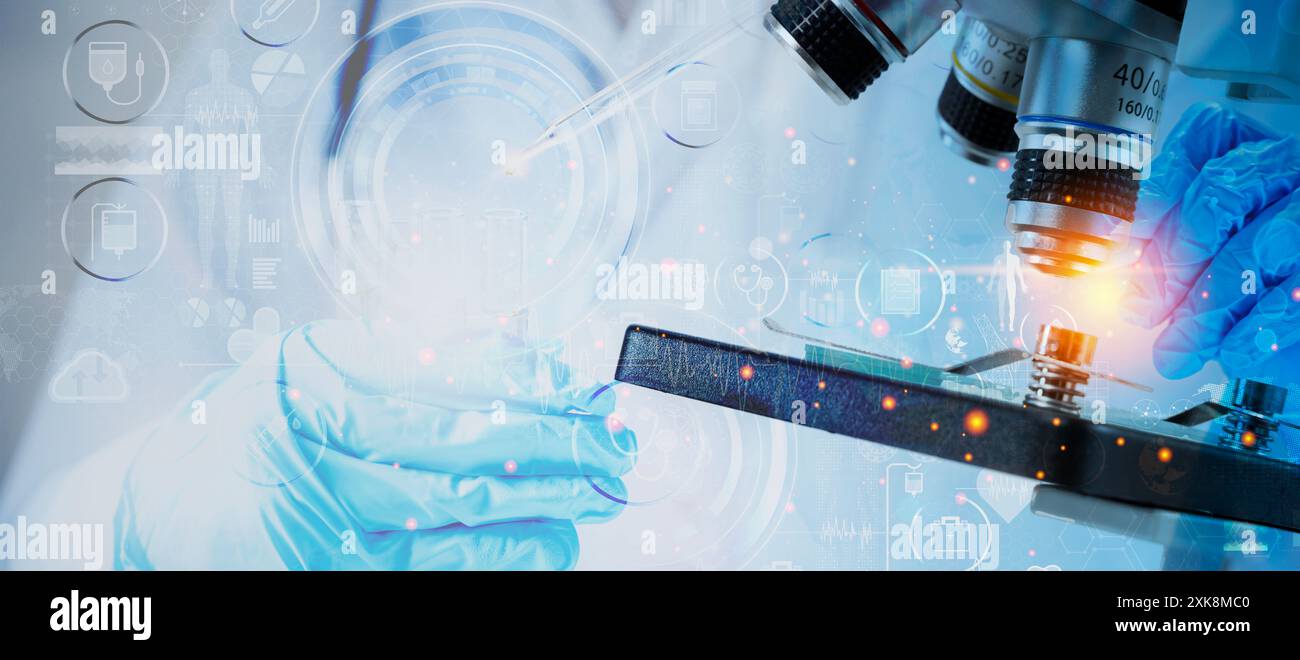 Research and developement concept background of scientist or reseacher ...