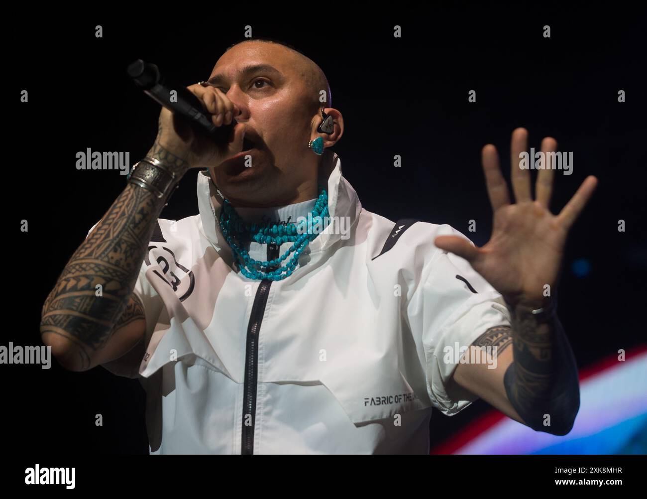 Taboo, member from the US rap, R&B and soul band 'The Black Eyed Peas ...