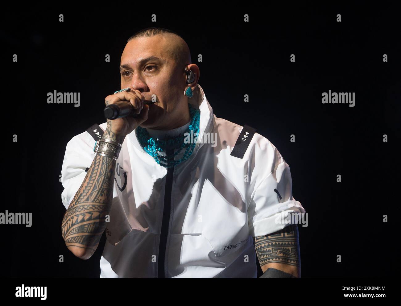 Taboo, member from the US rap, R&B and soul band 'The Black Eyed Peas ...