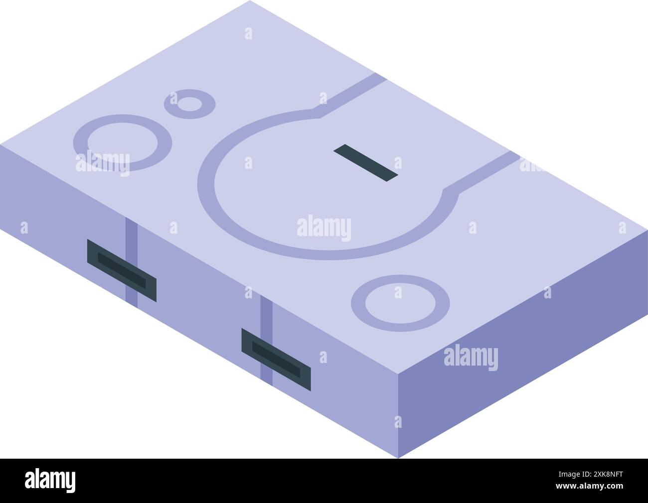 Isometric icon of a retro game console, bringing back memories of ...