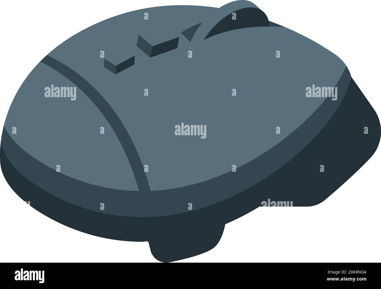 Modern wireless ergonomic computer mouse for desktop using, side view ...