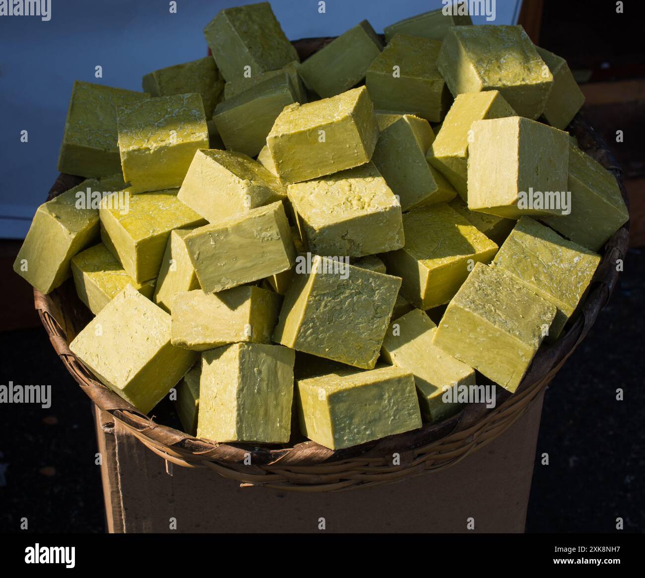 Collection of bars of fragrant hand made organic soap Stock Photo - Alamy