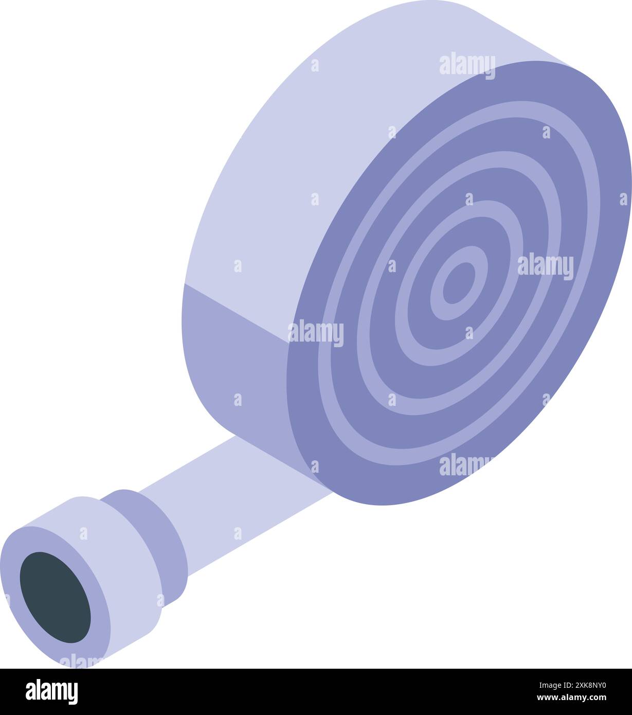 Modern fire hose showing isometrically, essential equipment for ...