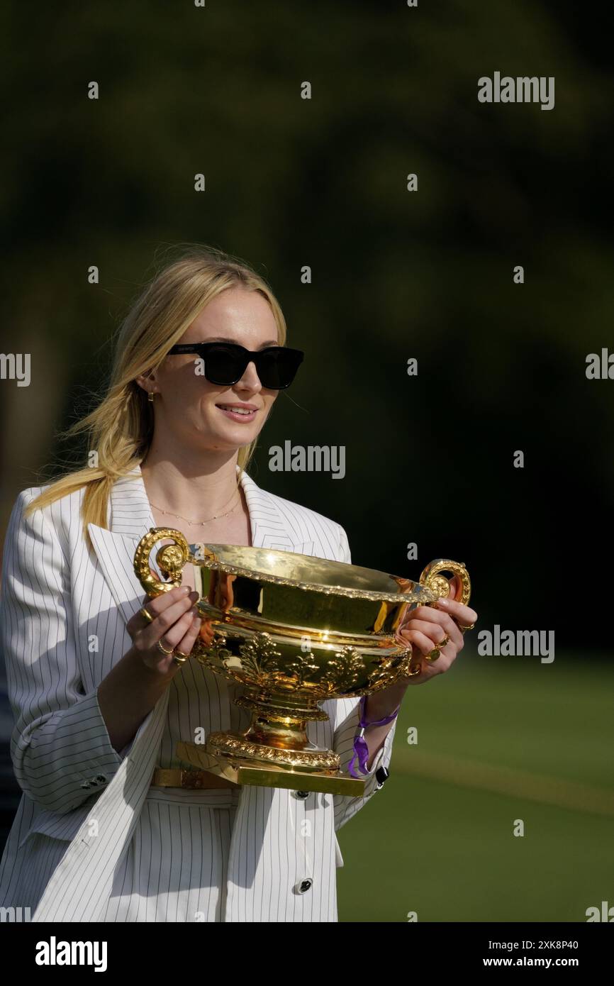 Actress Sophie Turner Presents The Gold Cup at Cowdray Park Polo Club ...