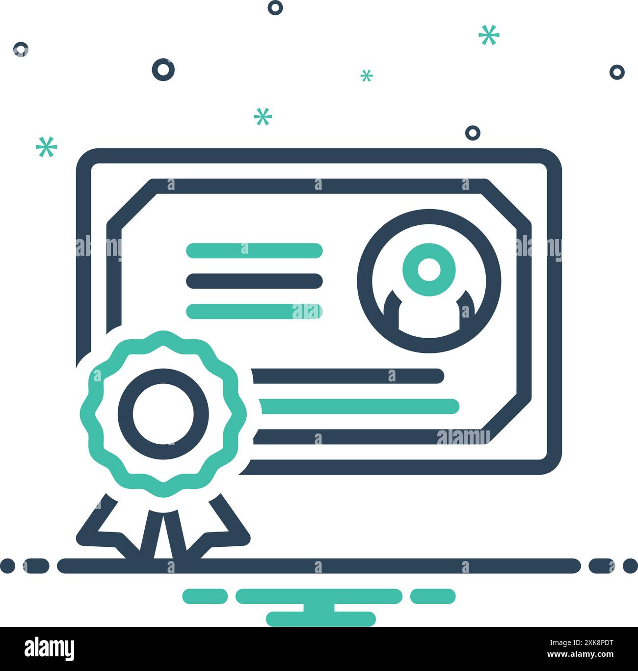 Icon for certificate,qualification Stock Vector Image & Art - Alamy