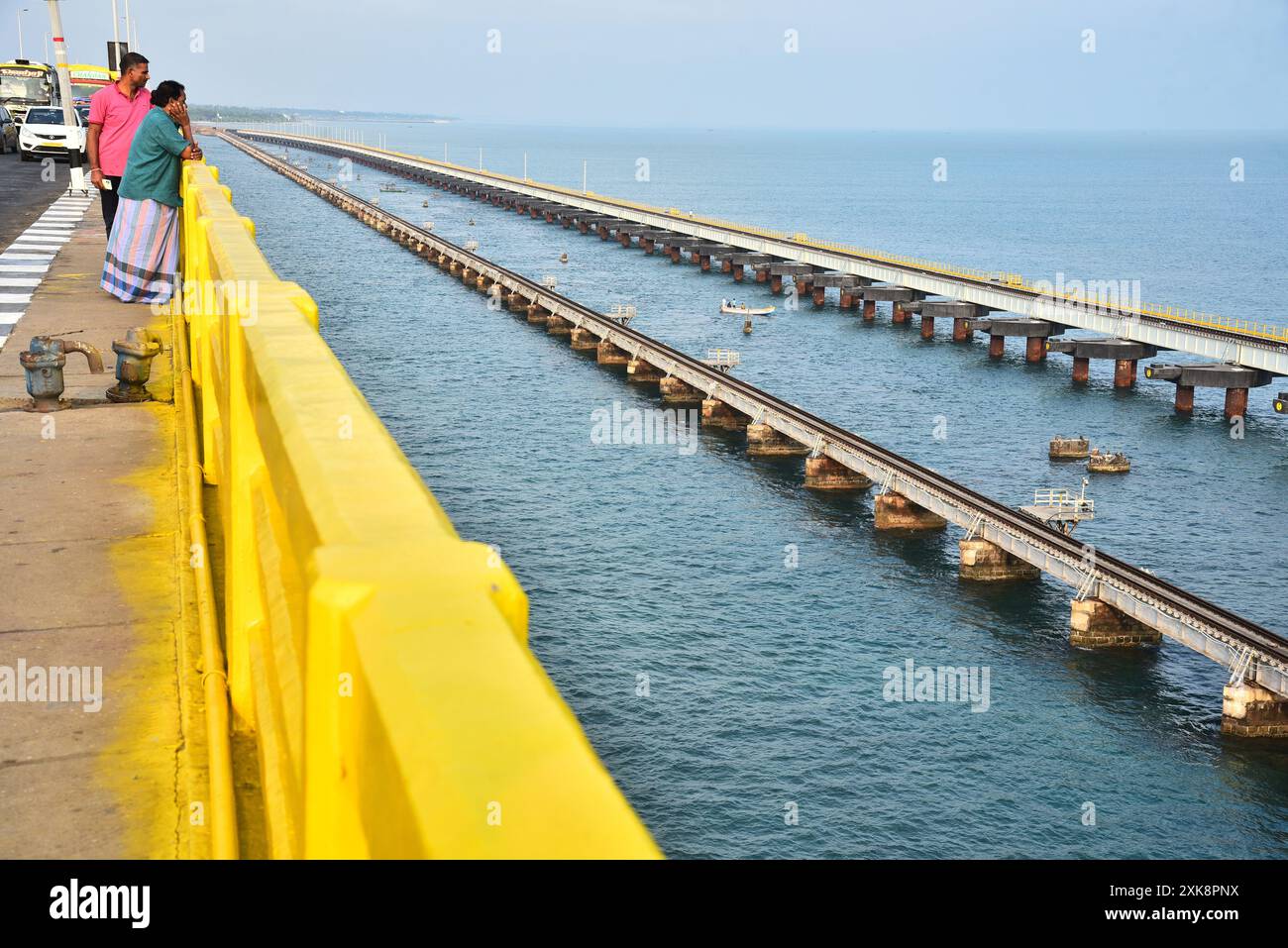pampan bridge,rameshwaram,tamil nadu,india Stock Photo - Alamy