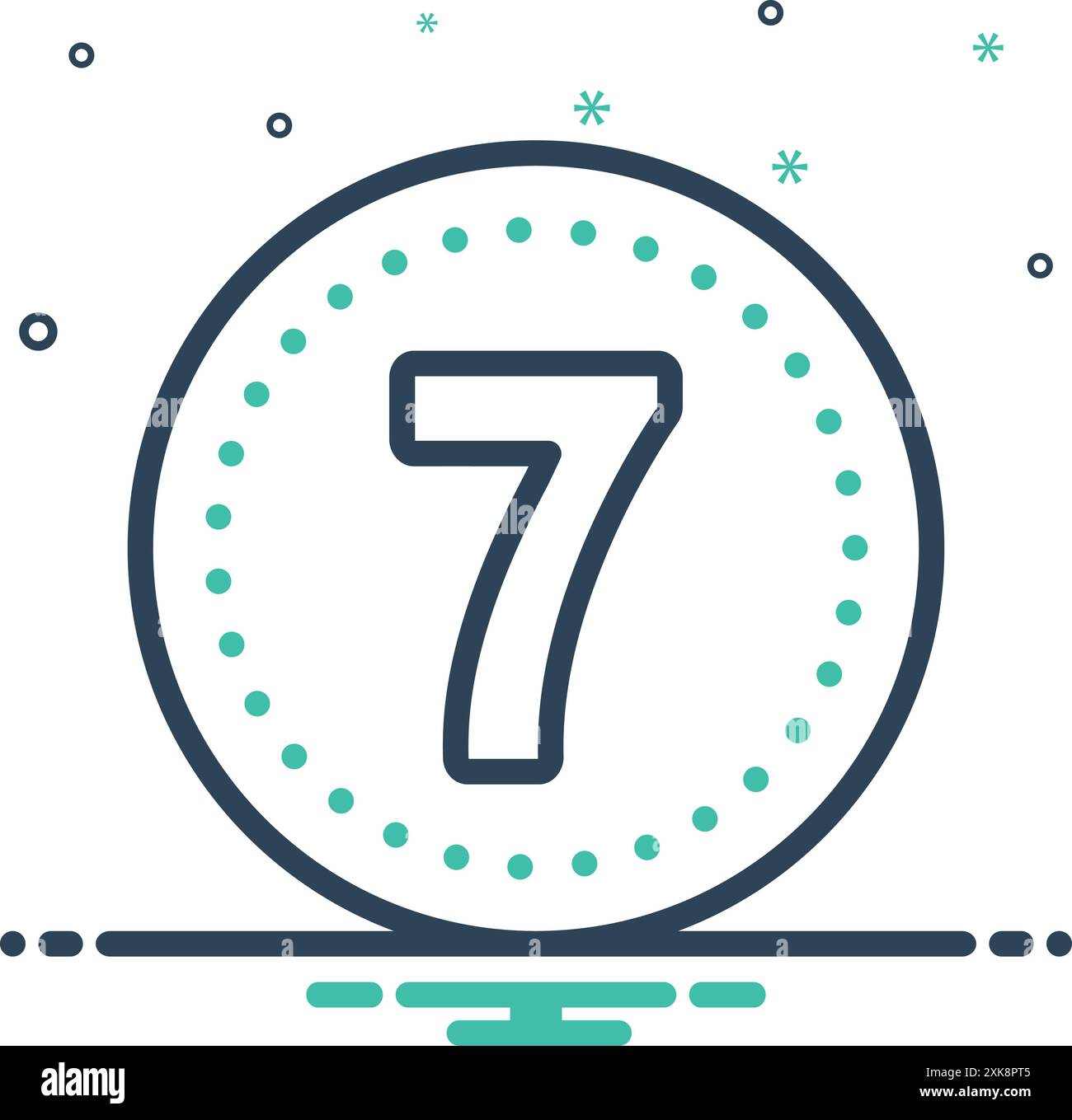 Icon for seven,numerical Stock Vector Image & Art - Alamy