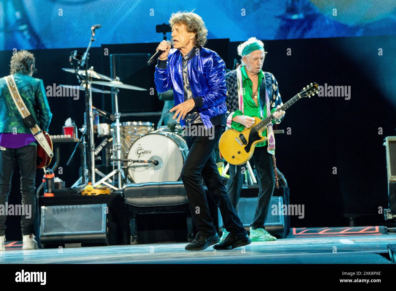 Mick Jagger of The Rolling Stones performs during their "Hackney ...
