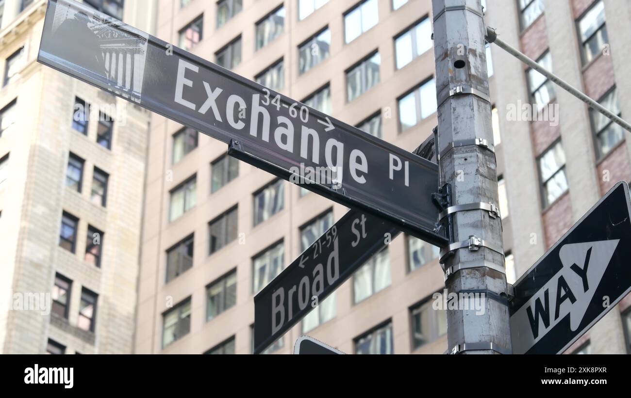 New York City, United States. Lower Manhattan Downtown Financial ...