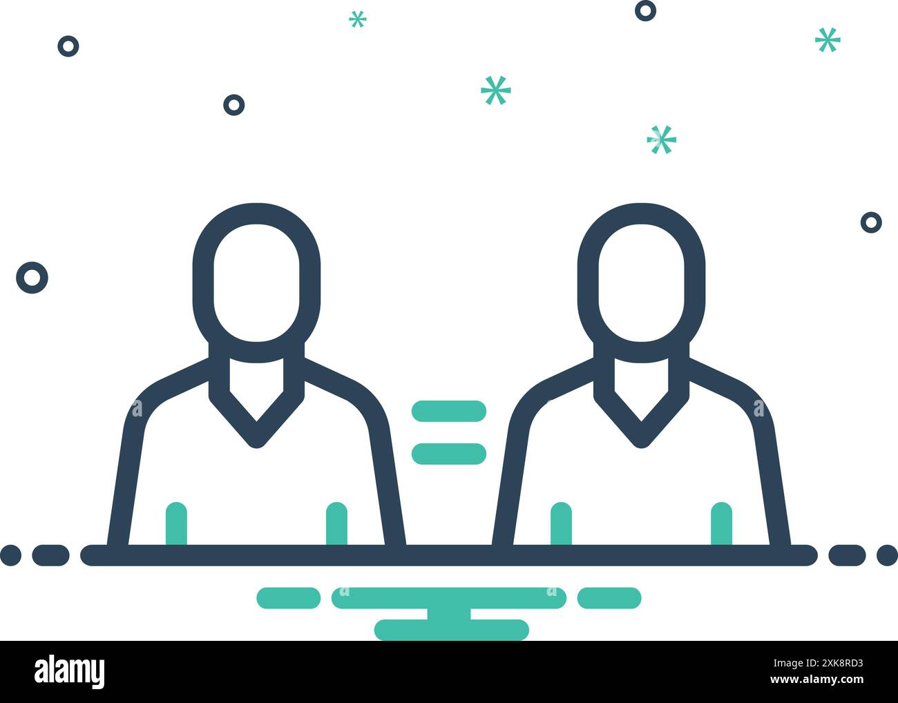 Duplicate person Stock Vector Images - Alamy