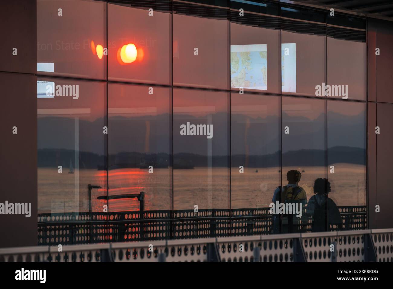 Seattle, USA. 21st July 2024. Air quality in the PNW turned poor today ...