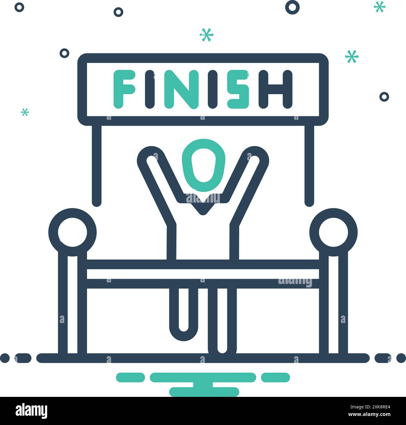 Icon for finish,complete Stock Vector Image & Art - Alamy