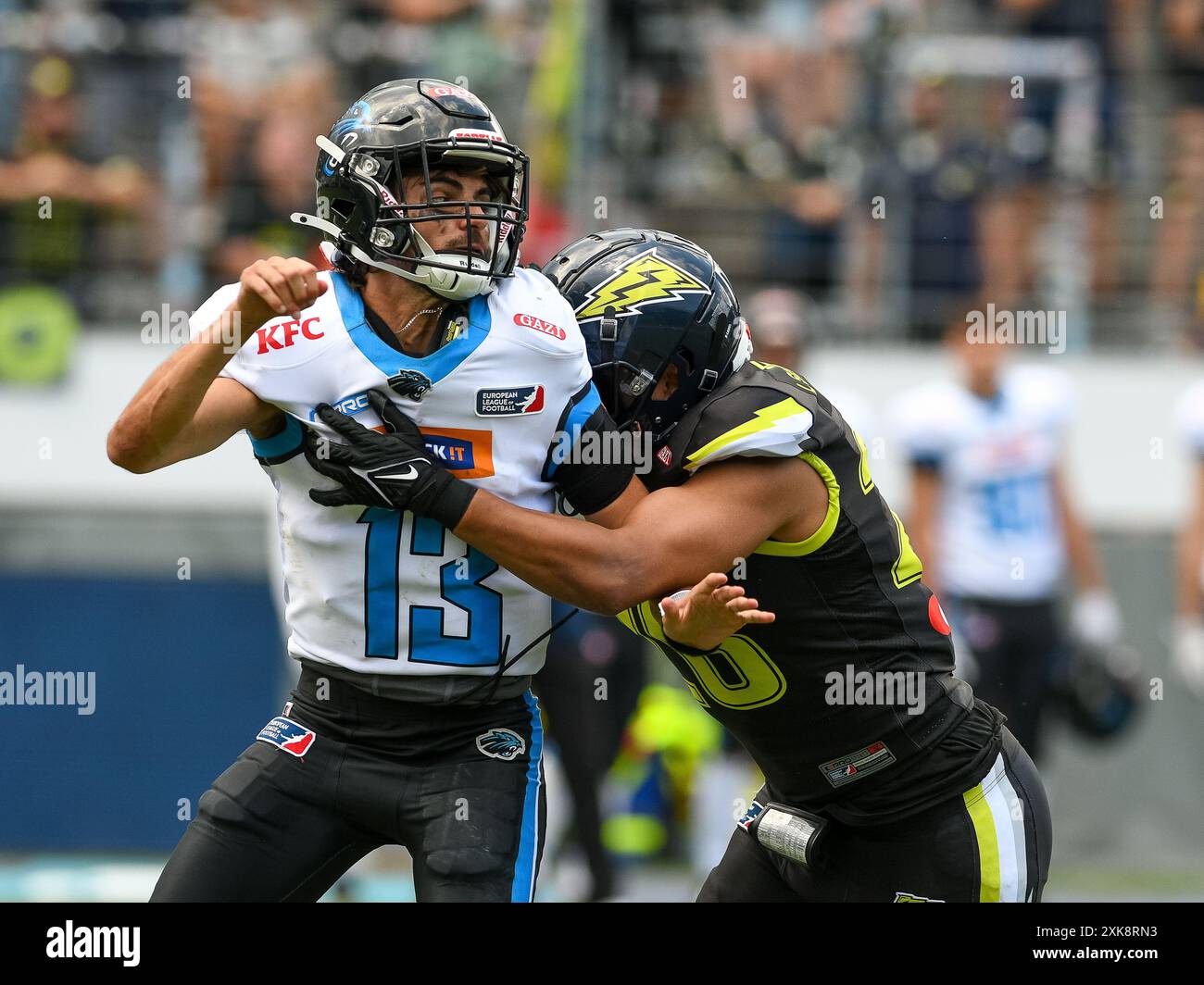 Matthew Vitale (Panthers Wroclaw #13), Luca Siebert (Stuttgart Surge #26), Stuttgart Surge vs ...