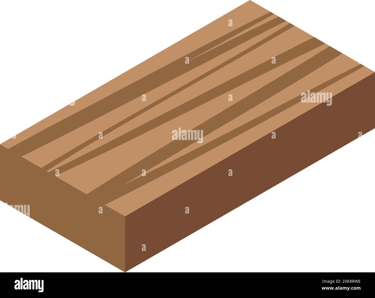 Solid wooden plank, commonly used in construction and carpentry ...