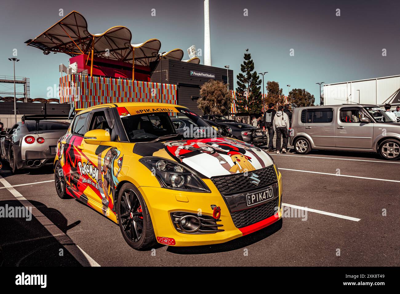 Gold Coast, QLD, Australia - Pokemon Pikachu themed Suzuki Swift Sport ...