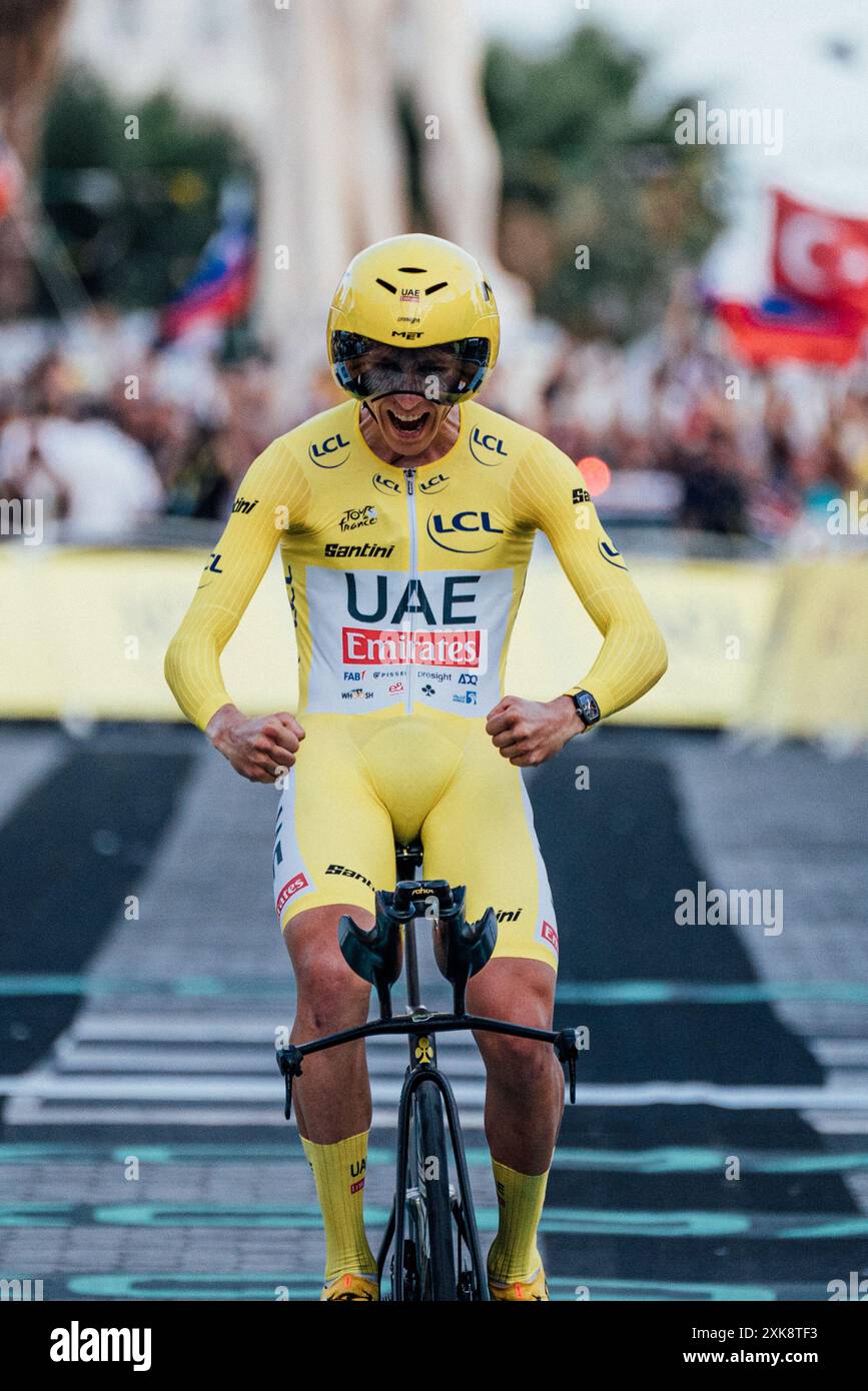 Nice, France. 21st July, 2024. Cycling - 2024 Tour de France - Stage 21 ...