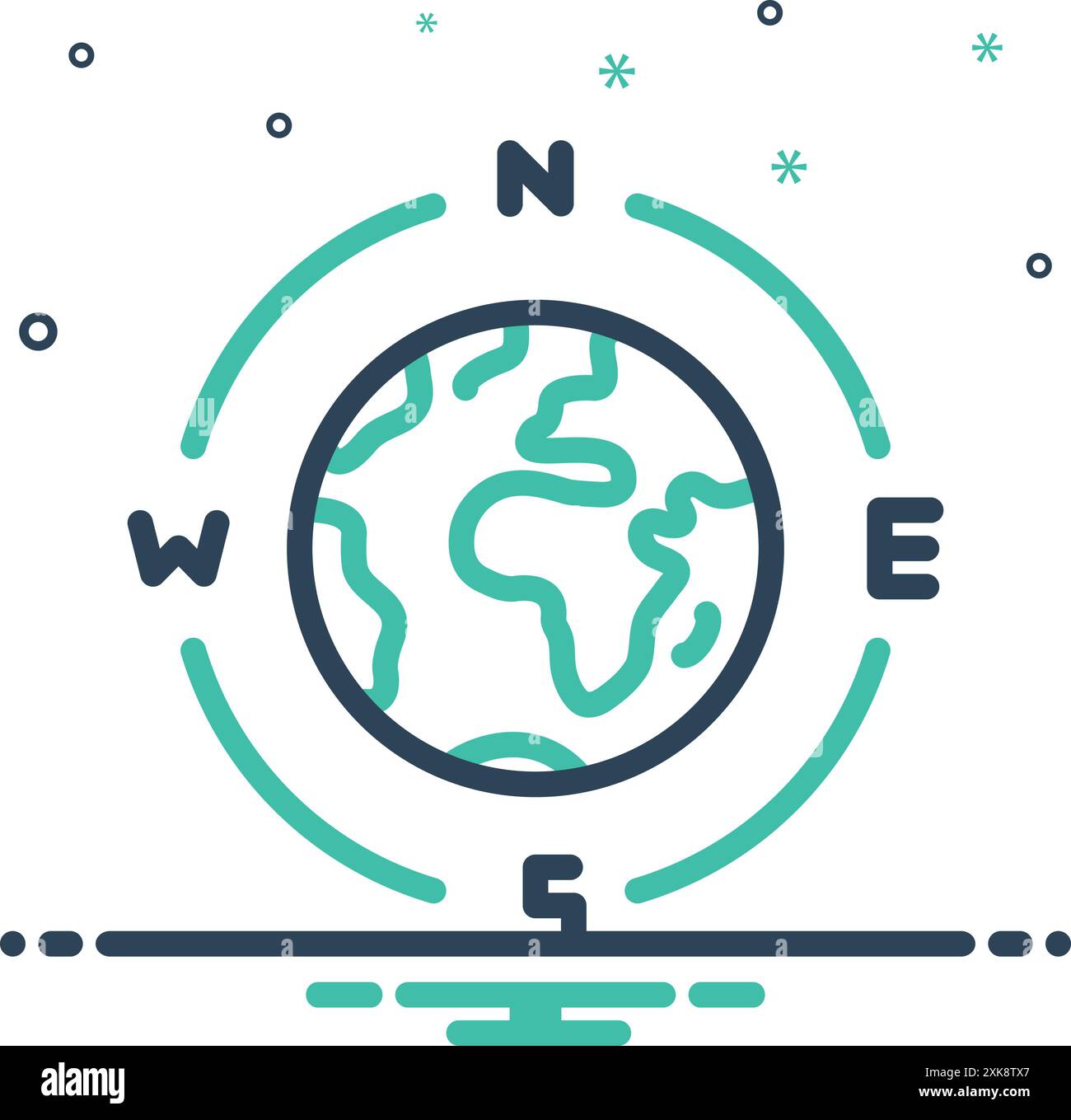 Icon for latitude,parallel Stock Vector Image & Art - Alamy