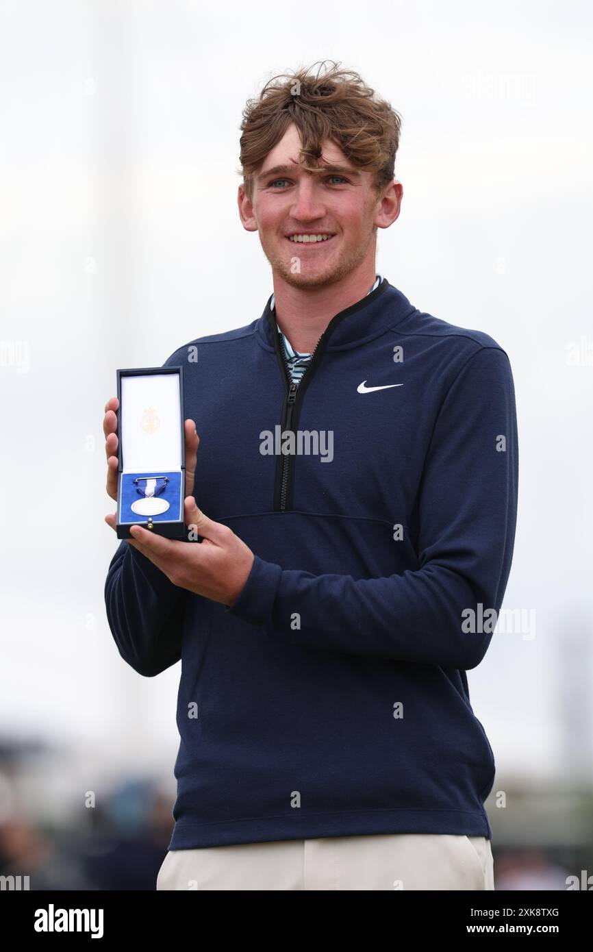 Troon, Scotland, UK. 21st July, 2024. Scotland's amateur player Calum ...