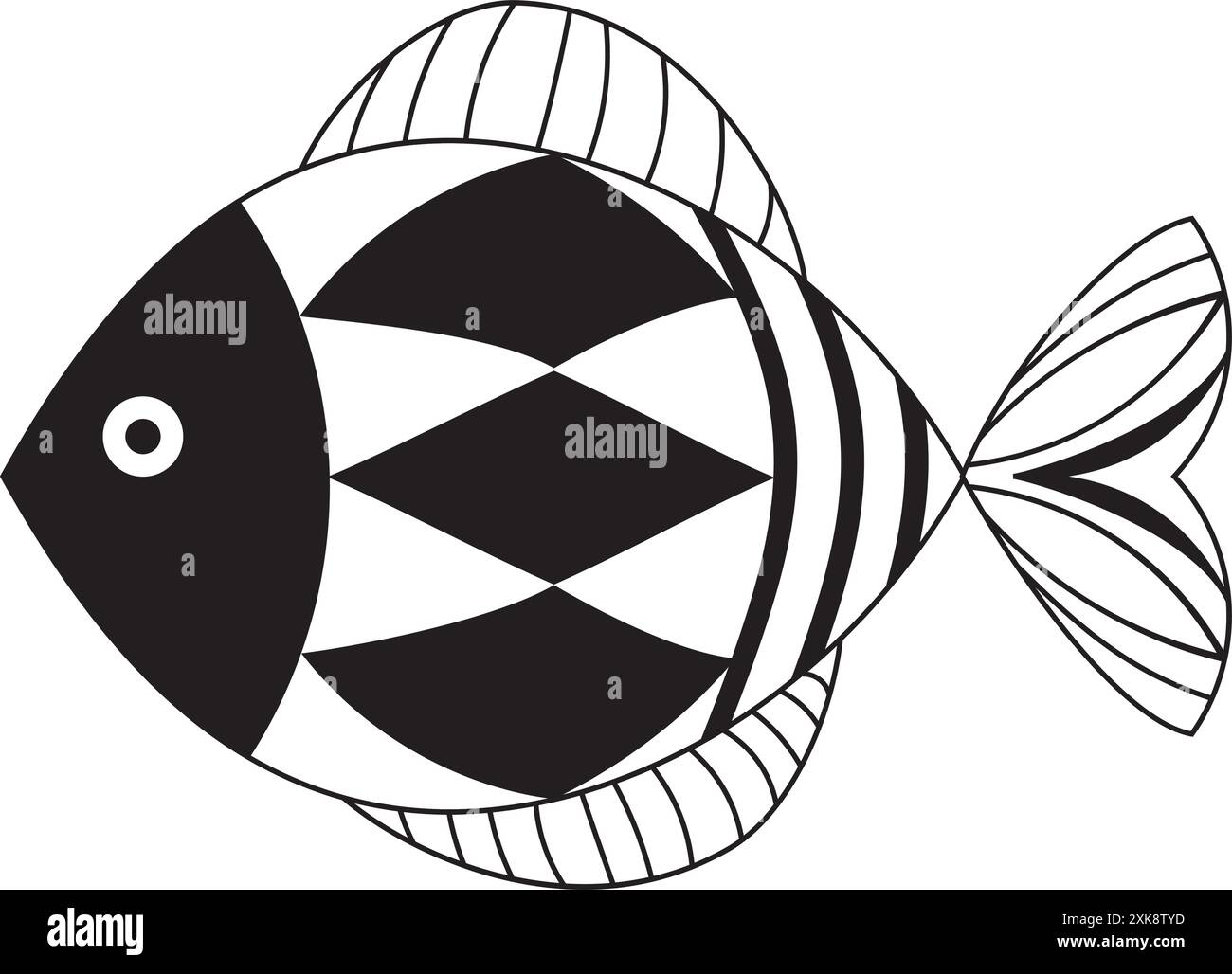 Decorated aquarium Stock Vector Images - Alamy