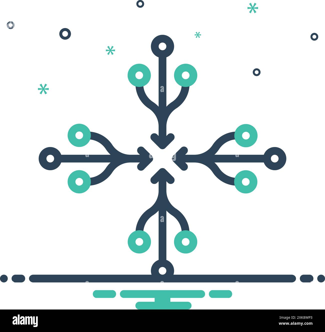 Convergence vector vectors hi-res stock photography and images - Alamy