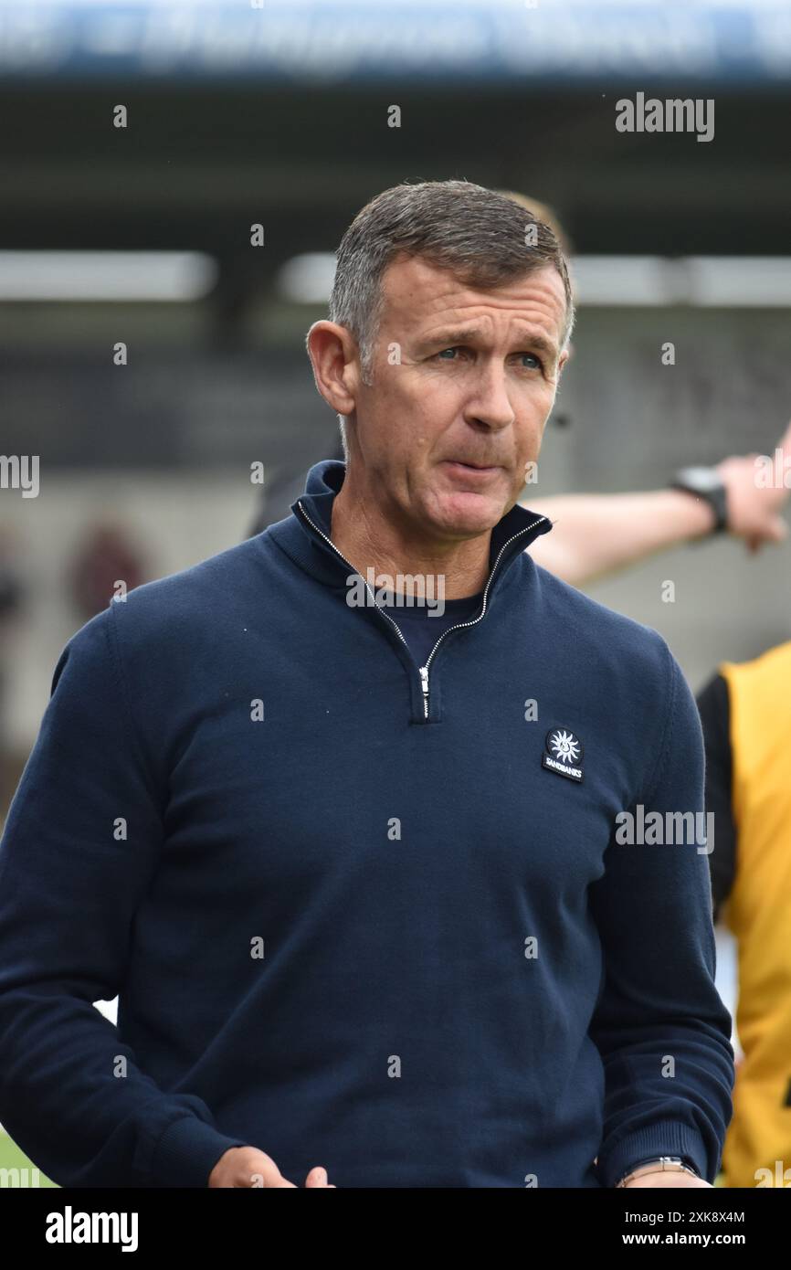 Jim McIntyre, pictured July 2024 whilst manager of Arbroath Football ...